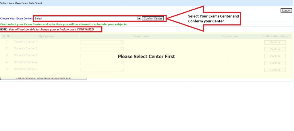 How to Make VU (Virtual University) Date Sheet